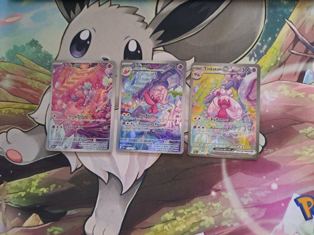 Tinkatink Tinkatuff Tinkaton ex 216 217 218/193 Paldea Evol (Gebraucht ...