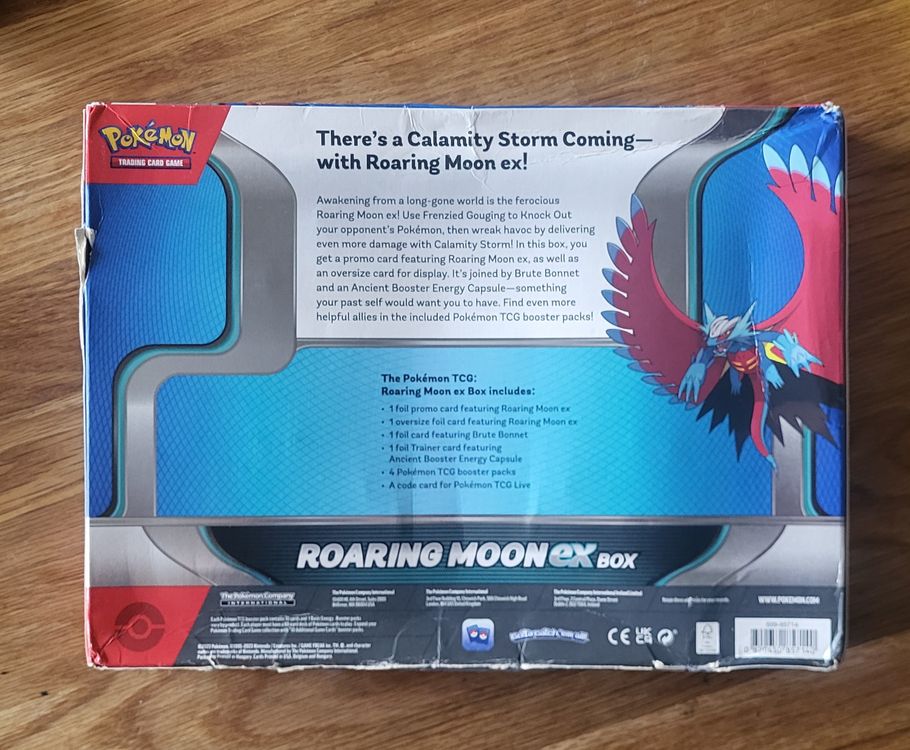 Box Pokémon Roaring Moon ex + 2 Gratis Booster (Neu (gemäss ...