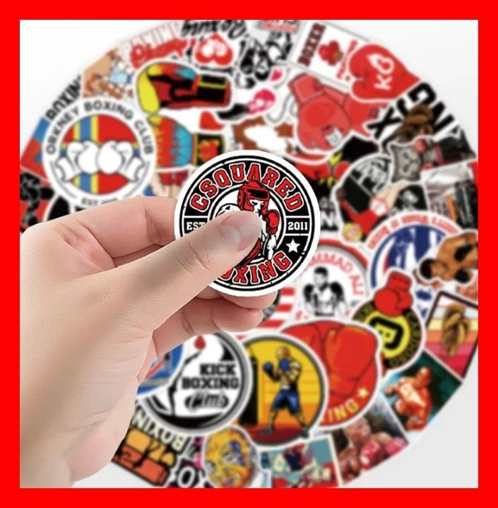 50 tlg Stickerset Boxen Boxing Handschuhe Ring WBC WBA IBF (Neu und ...