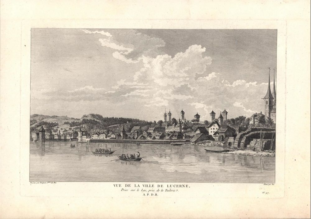 Luzern Originalkupferstich 1780 | Kaufen auf Ricardo