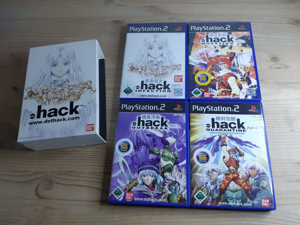 .hack Collection Part 1 - 4 Box dot komplett - Deutsch - PS2 | Kaufen ...