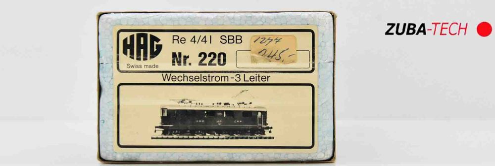 HAG 220 E-Lok Re 4/4 II SBB H0 WS Analog mit OVP | Acheter sur Ricardo