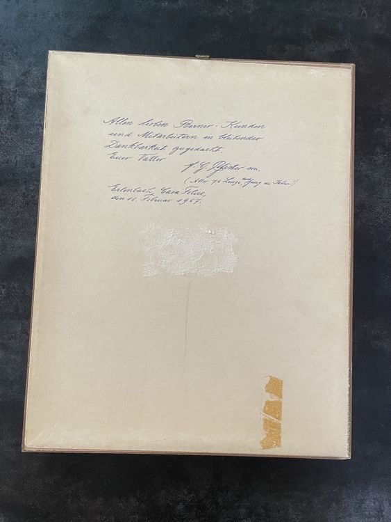 Portrait Encadré Fondateur Pfister Fritz-Gottlieb Pfister (Gebraucht ...