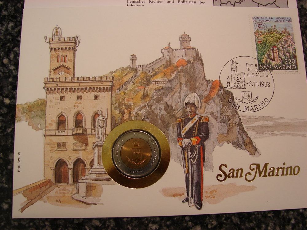 Münzbrief SAN MARINO mit Landbeschrieb - Münze 1983 / 45 | Kaufen auf ... Münzbrief SAN MARINO mit Landbeschrieb - Münze 1983 / 45 | Kaufen auf ...