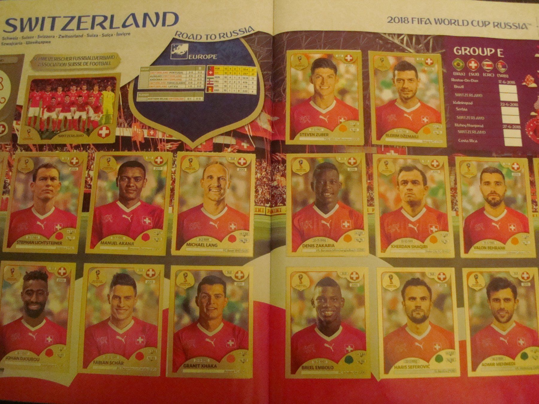 Panini Album - FIFA WORLD CUP 2018 - Russia 12 Bilder fehlen (Gebraucht ...