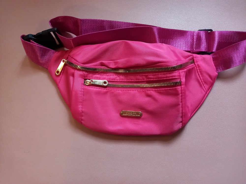 Gürteltasche rosa Doppelreissverschluss - Sac banane rose (Neuf (Voir ...