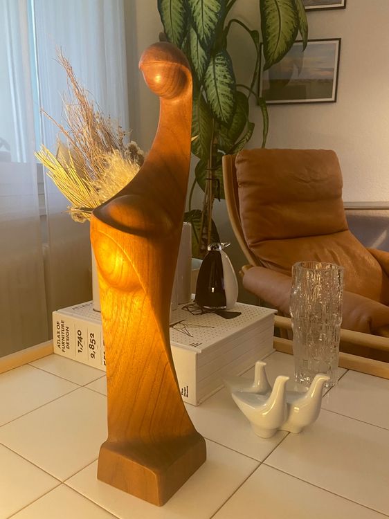 Dänische Teakholz-Skulptur von Simon Randers, 43 cm, 1960’s (Gebraucht ...