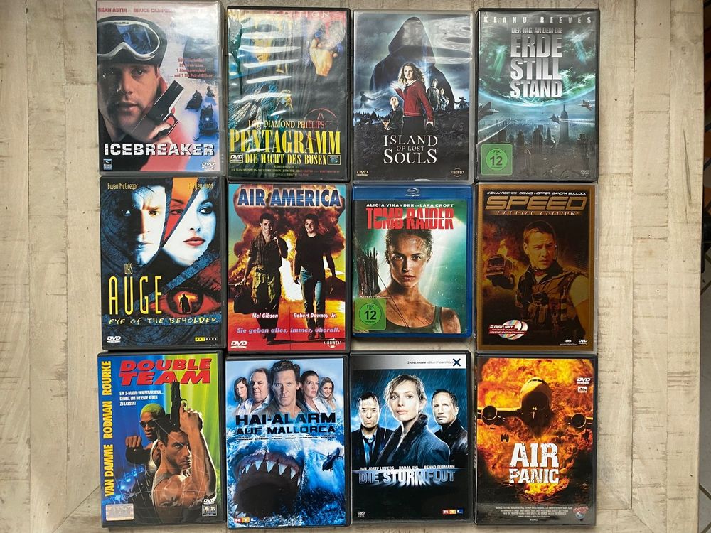12 Action DVDs - Icebreaker, Tomb Raider etc. (Gebraucht) in Waldenburg ...