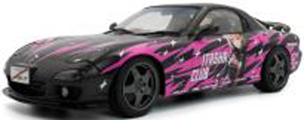MAZDA - RX-7 (FD3RS) WORKS ITASHA COUPE 1999 - BLAC 1/18 NEU (Neu und ...
