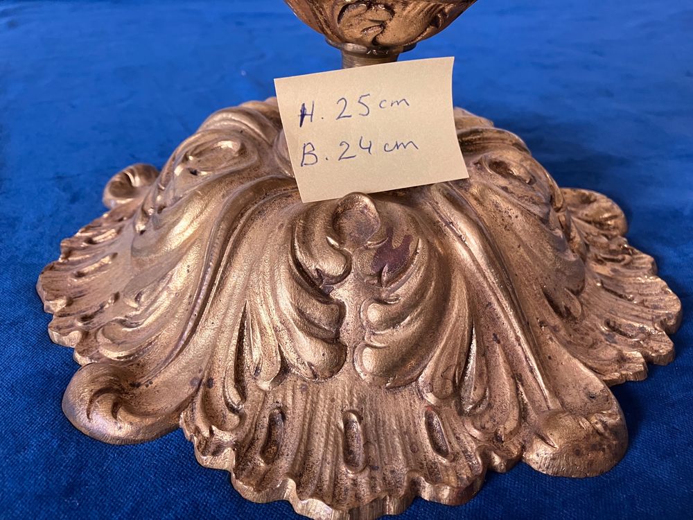 Antik Bronze Deckenlampe mit Glasschirm H.25 B. 24cm (Gebraucht) in Zürich für CHF 175 – mit ...