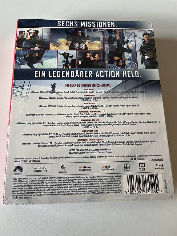 Mission: Impossible 6-Movie Collection [Blu-ray] (Neu und ...
