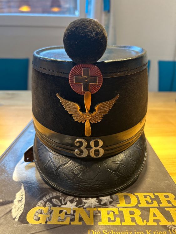 Sehr seltener Tschako 1898 Fliegertruppe Oberleutnant (Gebraucht) in ...