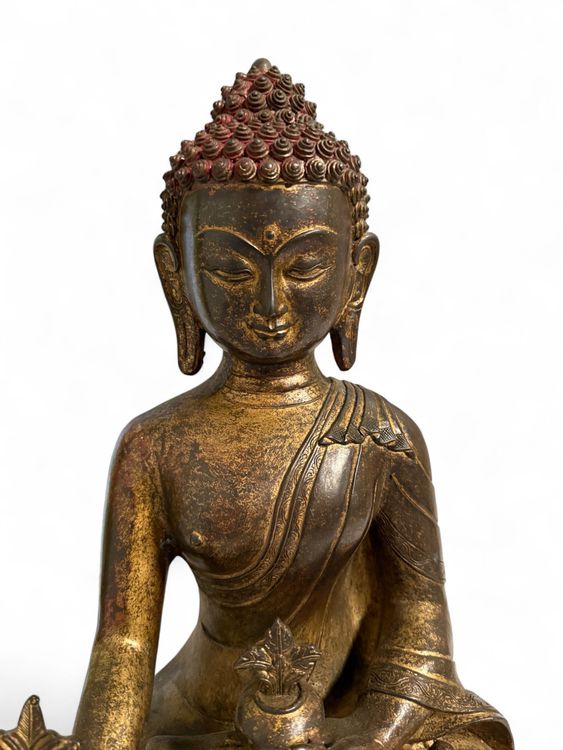 Medizin Buddha Figur Bronze 43cm – Symbol f. Heilung - China (Gebraucht ...
