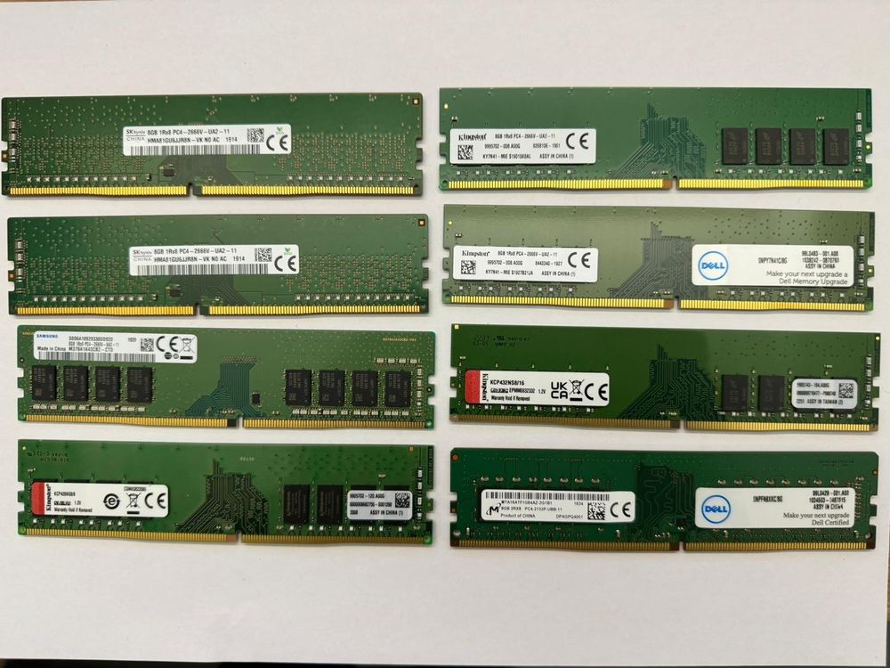 8 x 8GB DDR4 RAM Speicher 2666/ 3200 MHz (Gebraucht) in Trimmis für CHF ...