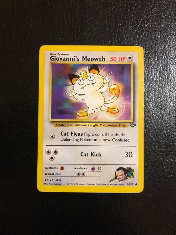 Gym Challenge Giovanni’s Meowth 74/132 Ab 1 (Gebraucht) in Paradiso für ...