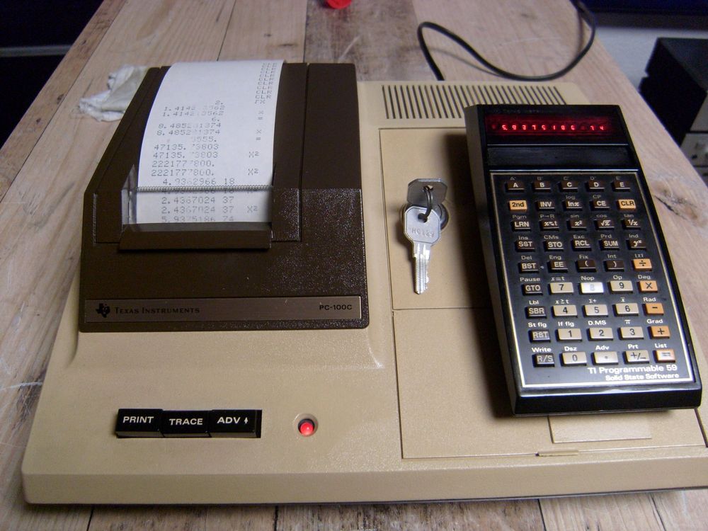 Vintage Topmodel TI-59, full SET mit P100C Printer,Anleitung (Gebraucht ...