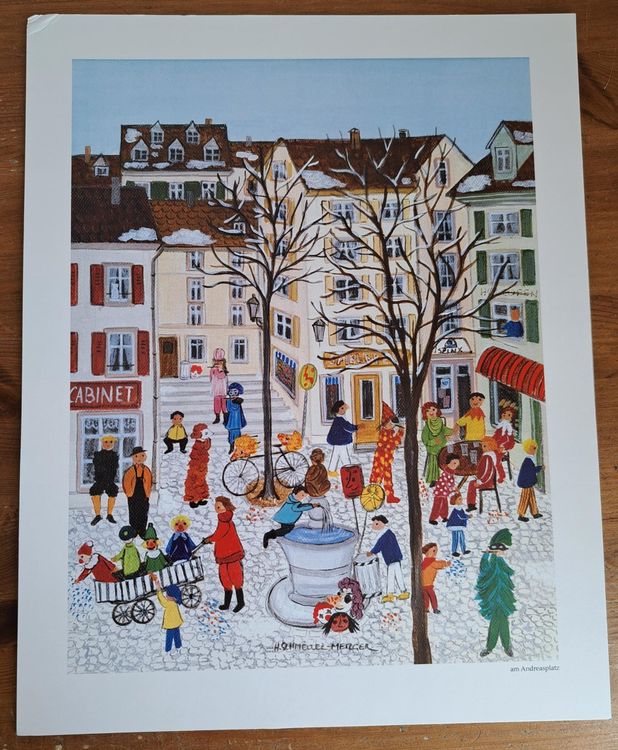 Z'Basel isch Fasnacht, Naive Malerei Heidi Schmelzer-Metzger (Gebraucht ...