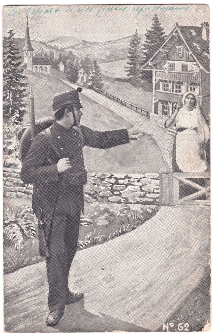 1. Weltkrieg Schweiz, Interniertenpost französischer Soldat (Gebraucht ...