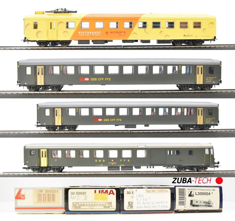 Lima 4x Personenwagen SBB H0 GS mit OVP (Gebraucht) in St. Gallen für CHF 77 – mit Lieferung auf ...