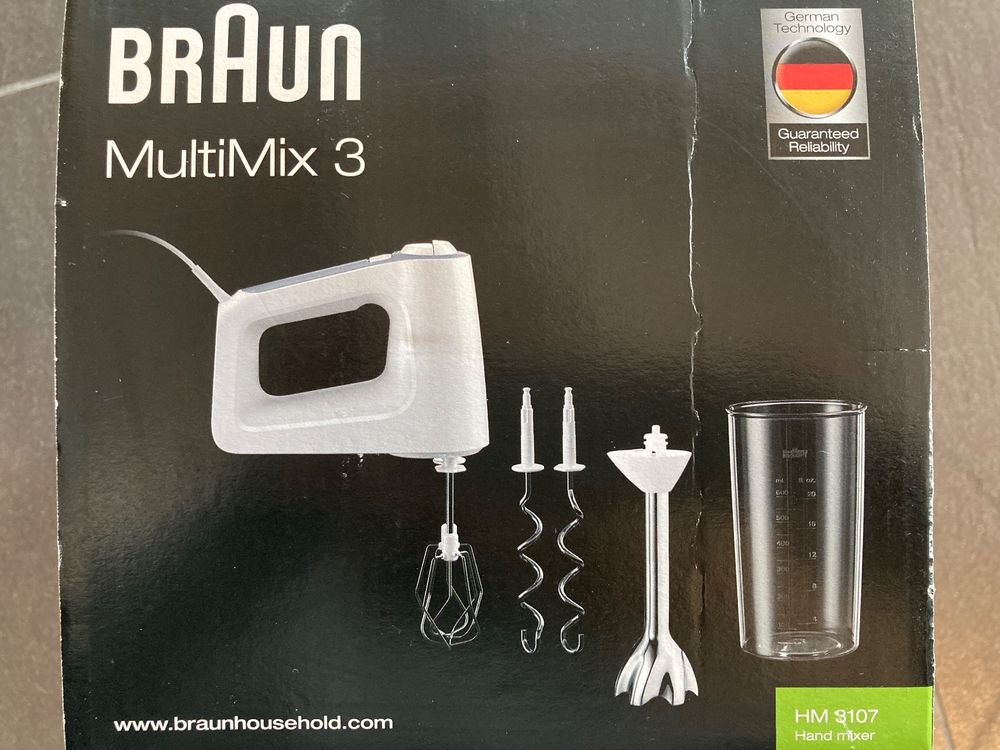 Handmixer BRAUN MultiMix 3 NEU mit Garantie (Neu und originalverpackt ...