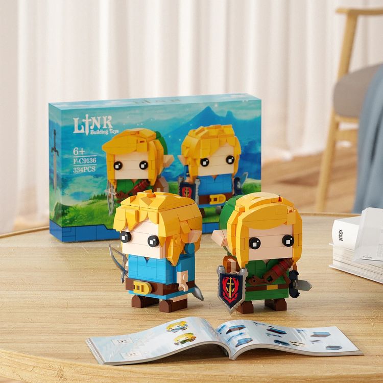 Neu Brick headz - The legend of Zelda Building Blocks Set (Neu und ...