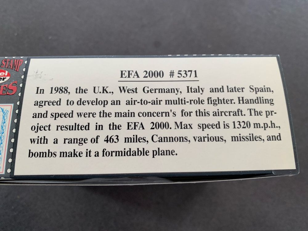EFA 2000 Diecast Metal Historical Airplane No 5371 (Neu (gemäss ...