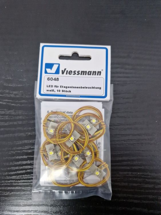 Viessmann 6048, Etageninnenbeleuchtung, LED weiss, 10 Stück | Kaufen ...