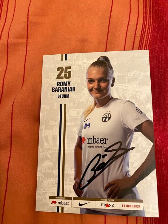 Autogrammkarte Romy Baraniak handsigniert | Kaufen auf Ricardo