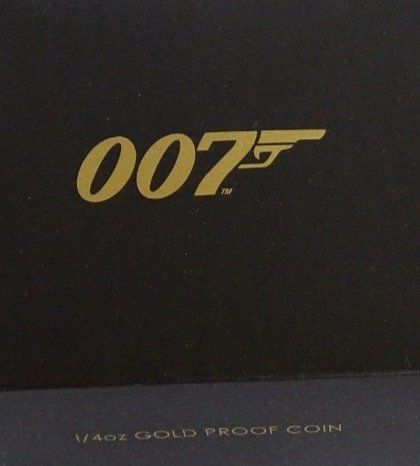 1/4 Oz Gold James Bond 007 2020 - Gun-Logo - Polierte Platte | Kaufen ...
