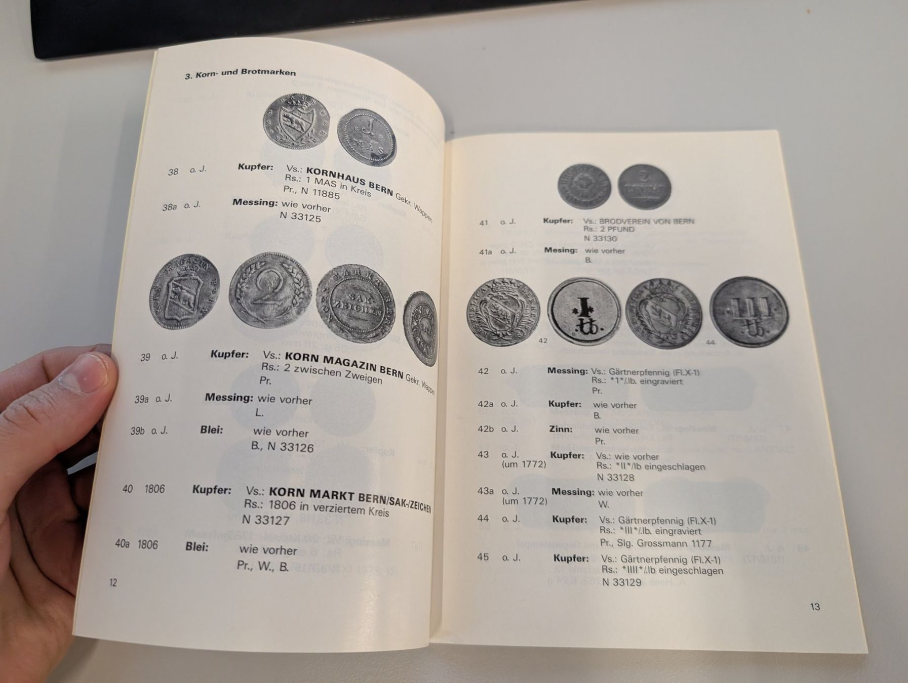 Marken und Jetons der Stadt Bern und deren näheren Umgebung (Gebraucht ...