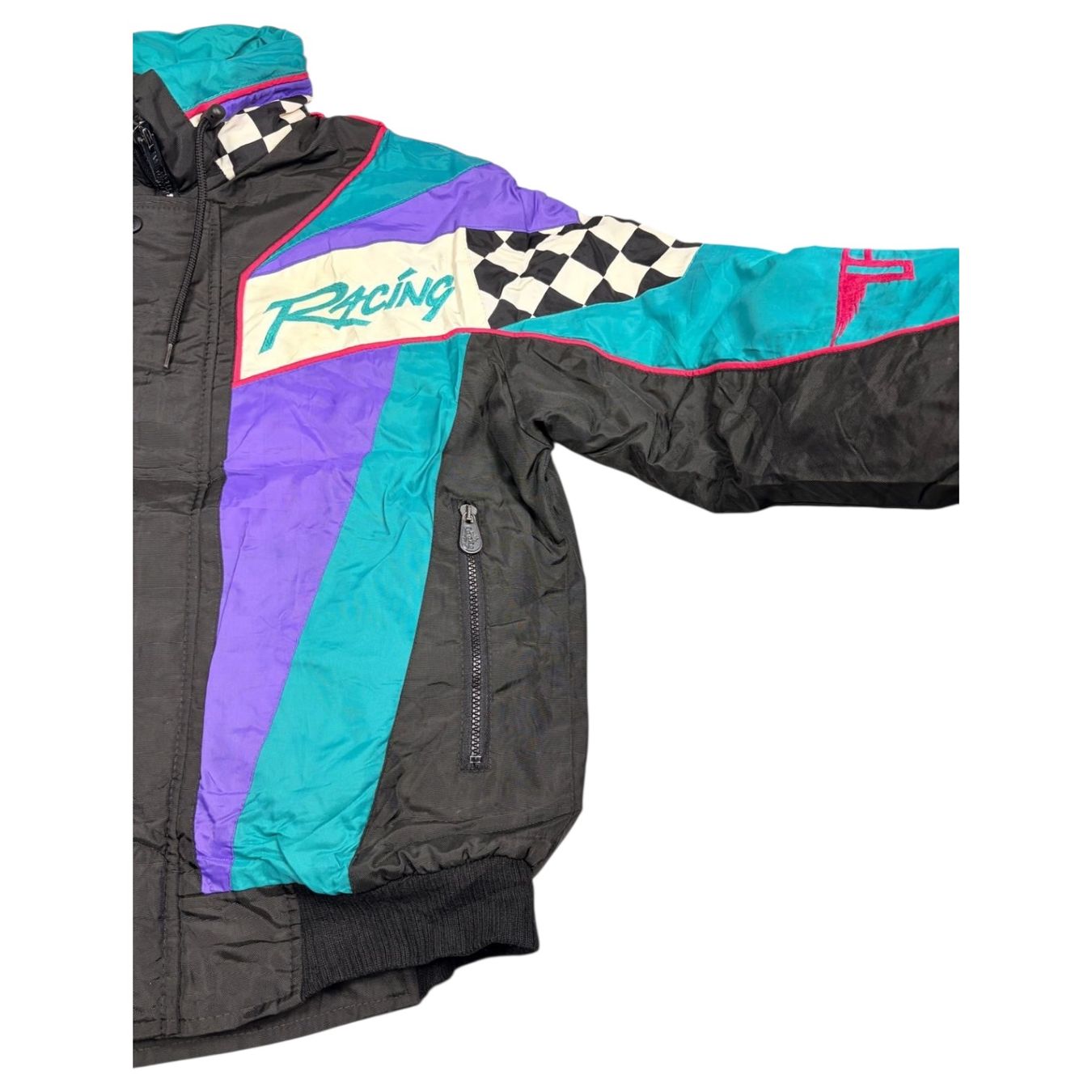 Veste de ski Vintage Choko pro racing noir bleu vert - S (Neuf (Voir ...
