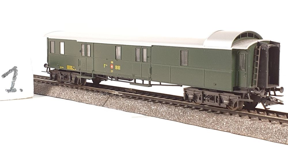 Märklin SBB HO Postwagen schwere bauart m Gleichstr. Achsen (Gebraucht ...