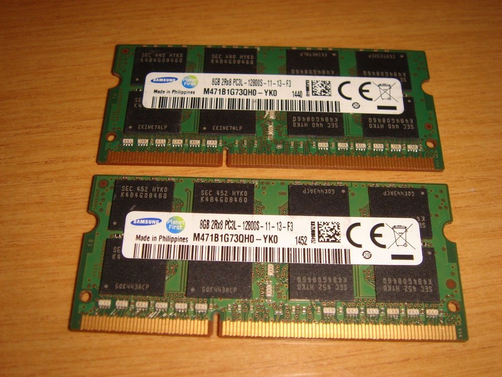 16GB RAM DDR3L Samsung (2x8GB) (D'occasion) à Sempach pour CHF 43 ...