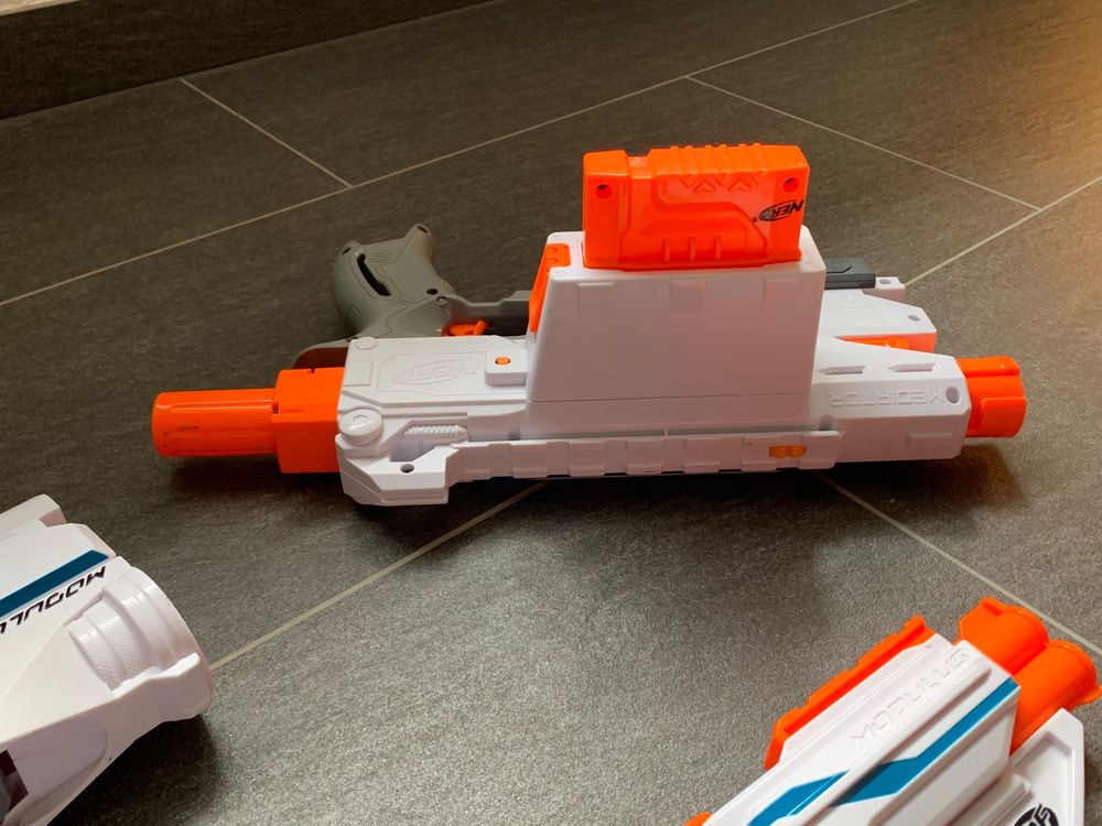 Nerf Mediator + Modulus Erweiterungen (Gebraucht) in Galgenen für CHF 40 – mit Lieferung auf ...
