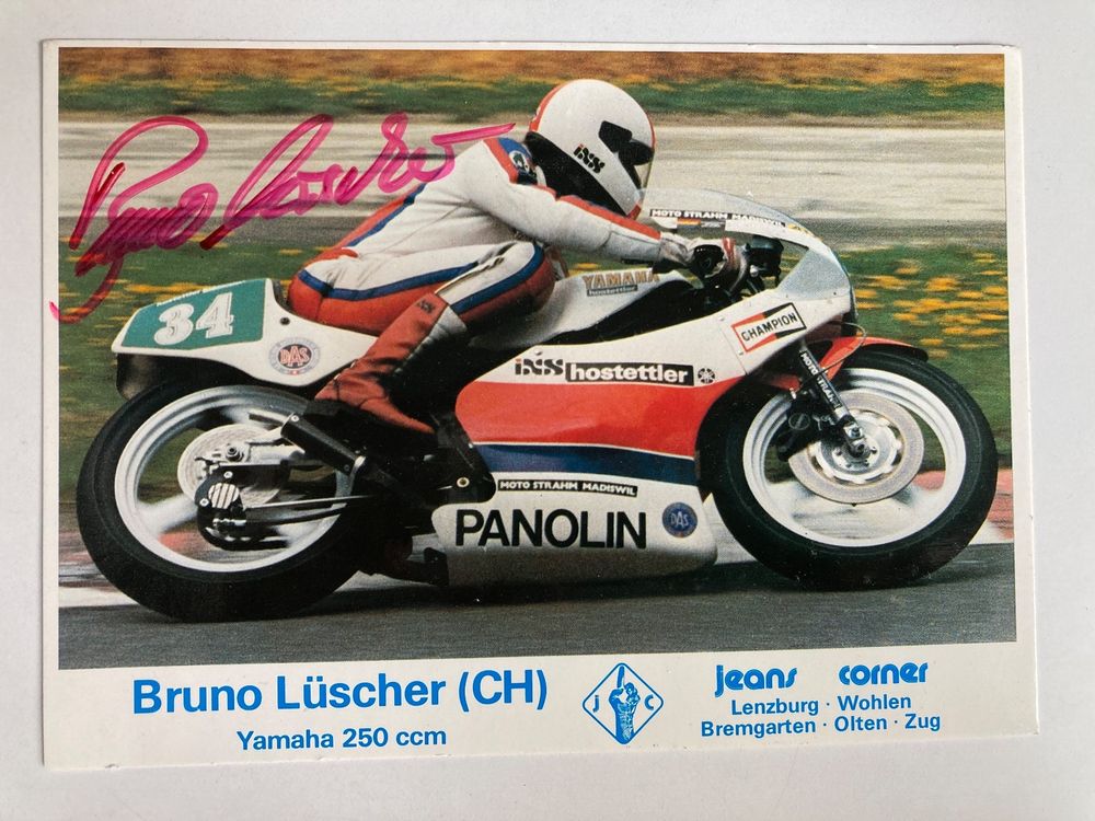 Autogrammkarte von Bruno Lüscher aus den 80 er Jahren (Gebraucht) in ...