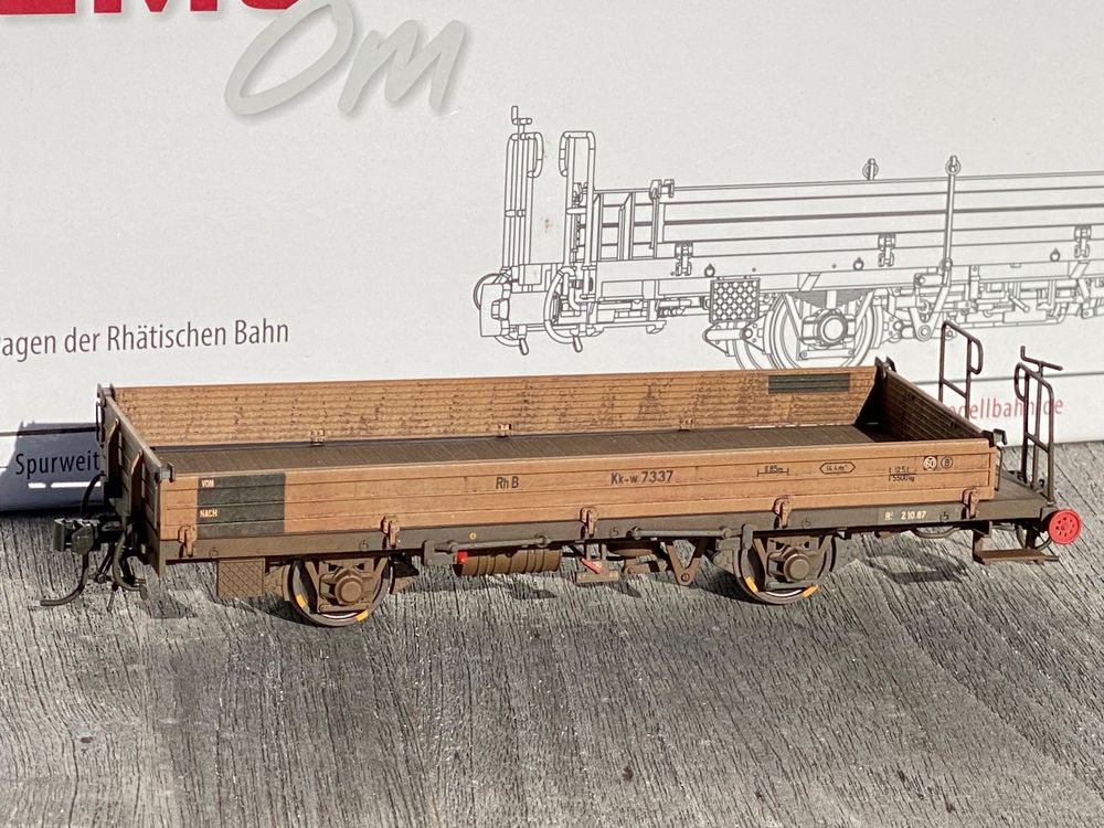 RhB Bemo 0m 9463 107 Kk-w 7337 Niederbordwagen Aluwände | Kaufen auf ...