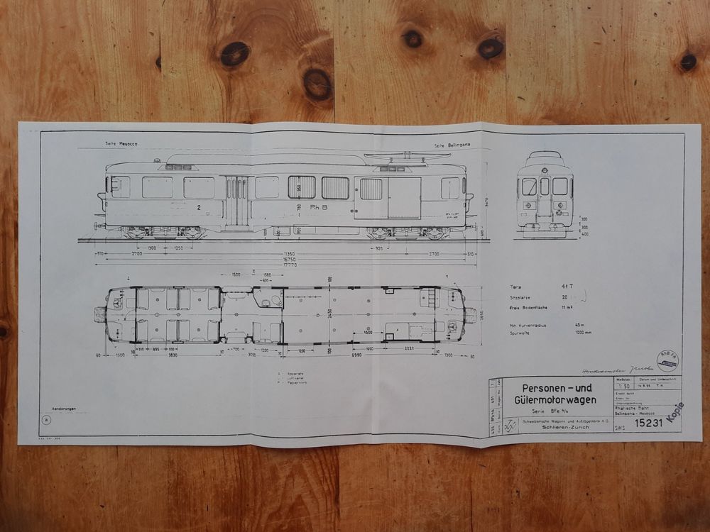 4 Dokumente RhB BM Bellinzona-Mesocco Misox (Rhätische Bahn) (Gebraucht) in Bever für CHF 15 ...