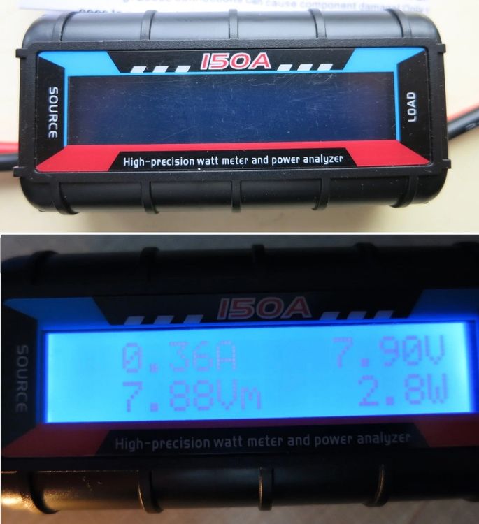 Amateurfunk Digital DC 4.8 V - 60 V 200A Watt/Power Meter (Neu und ...