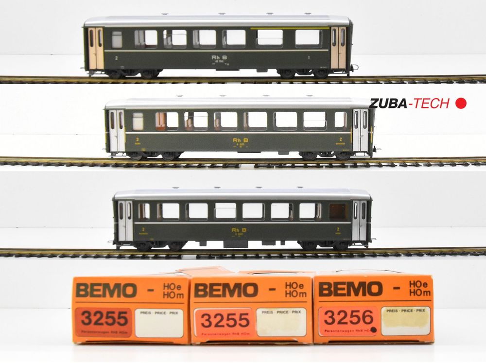 Bemo 3x Personenwagen RhB H0m GS mit OVP | Kaufen auf Ricardo