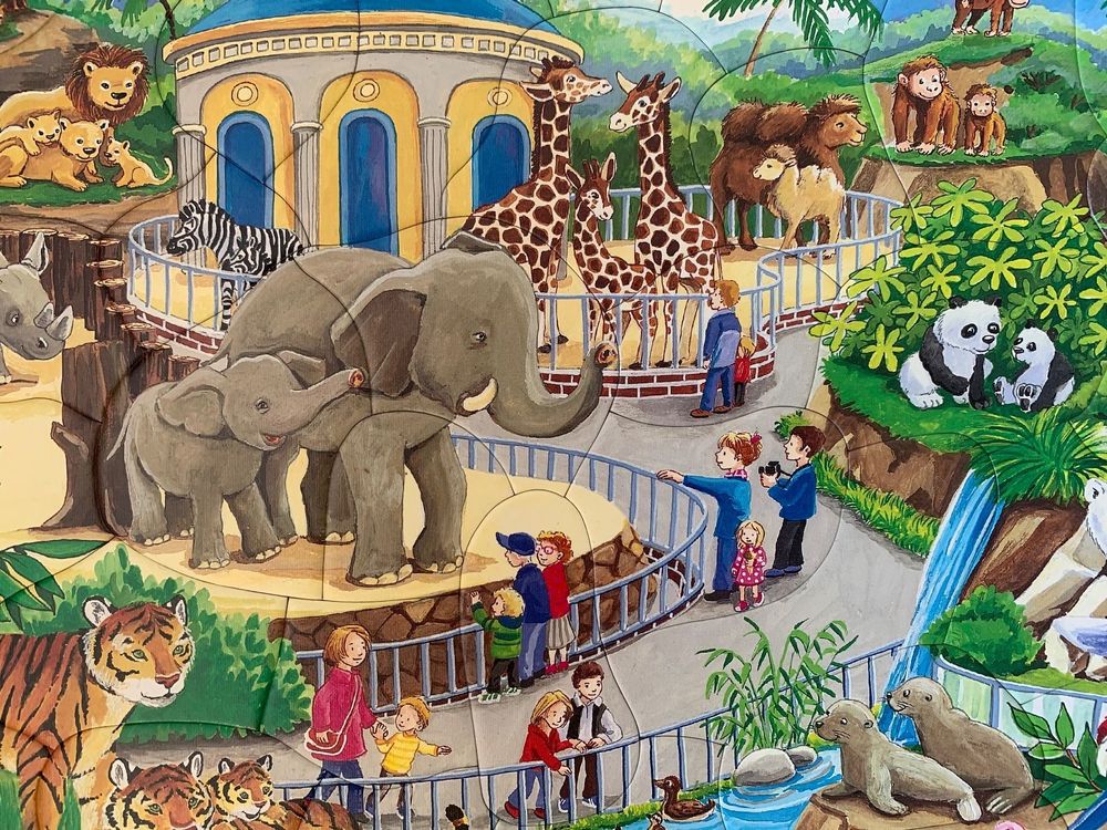 Ravensburger Puzzle Besuch im Zoo 45 Teile 4+ | Kaufen auf Ricardo