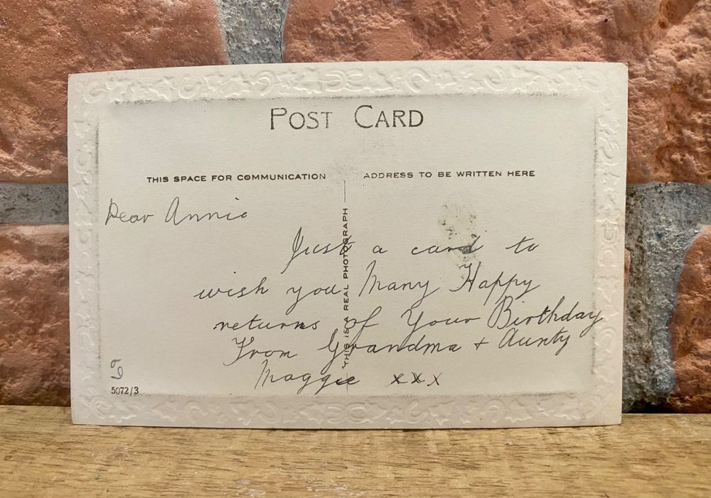 Antike Foto AK Kind - Mädchen Geburtstagsgrüsse aus England (Gebraucht) in Root für CHF 1 – mit ...