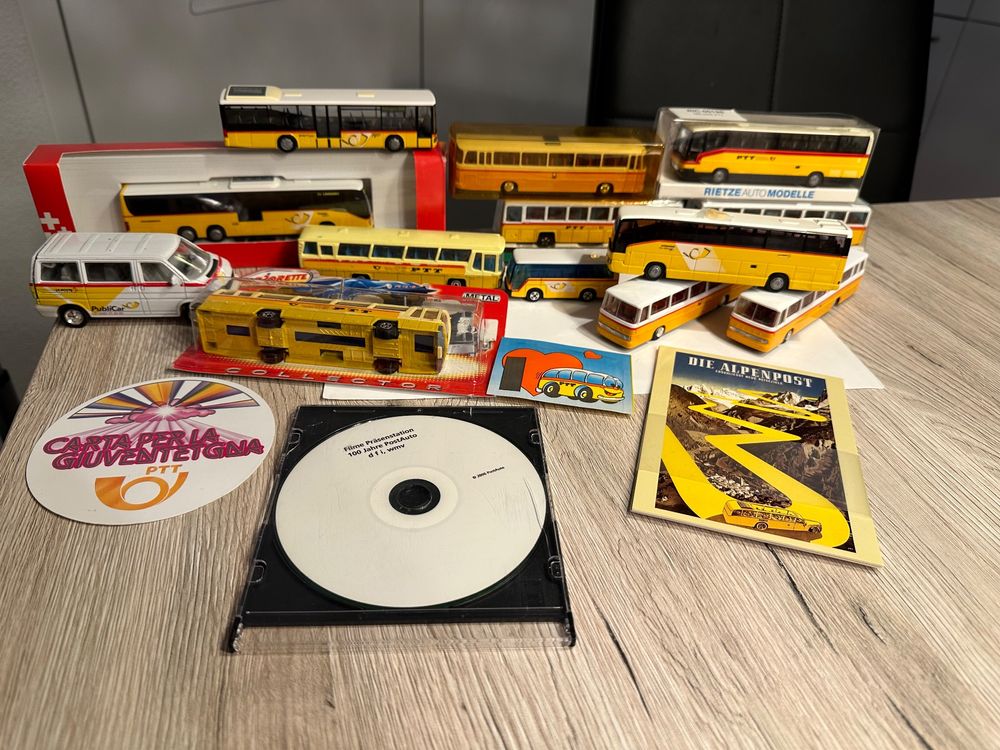 Postauto Modellautos 13 Stück (Gebraucht) in Zürich für CHF 22 – mit ...