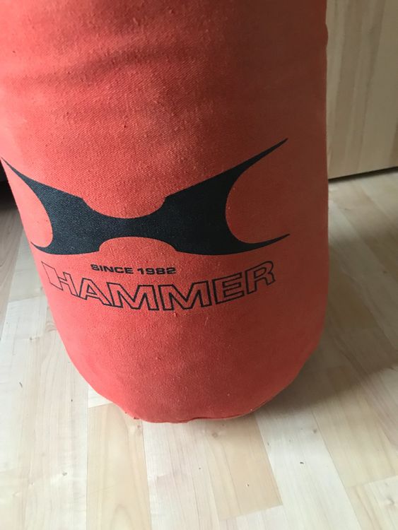 BOXSACK HAMMER rot Gewicht 25 kg, Durchm 30 cm, Länge 1.10 m (Gebraucht ...