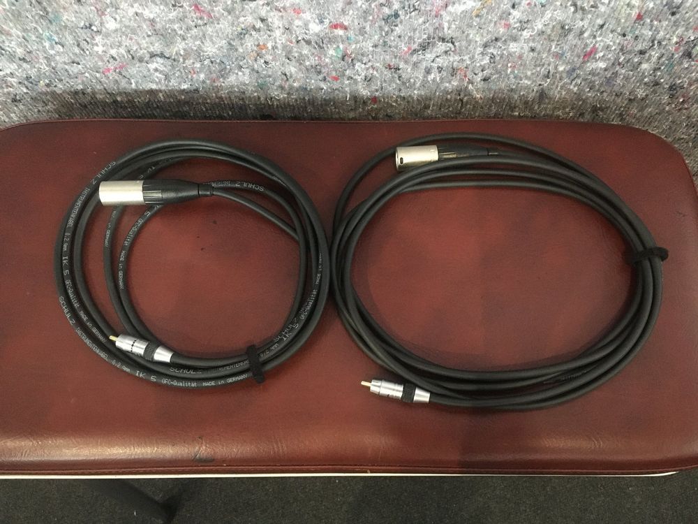 Audio cables XLR male/Cinch male (2x) | Kaufen auf Ricardo