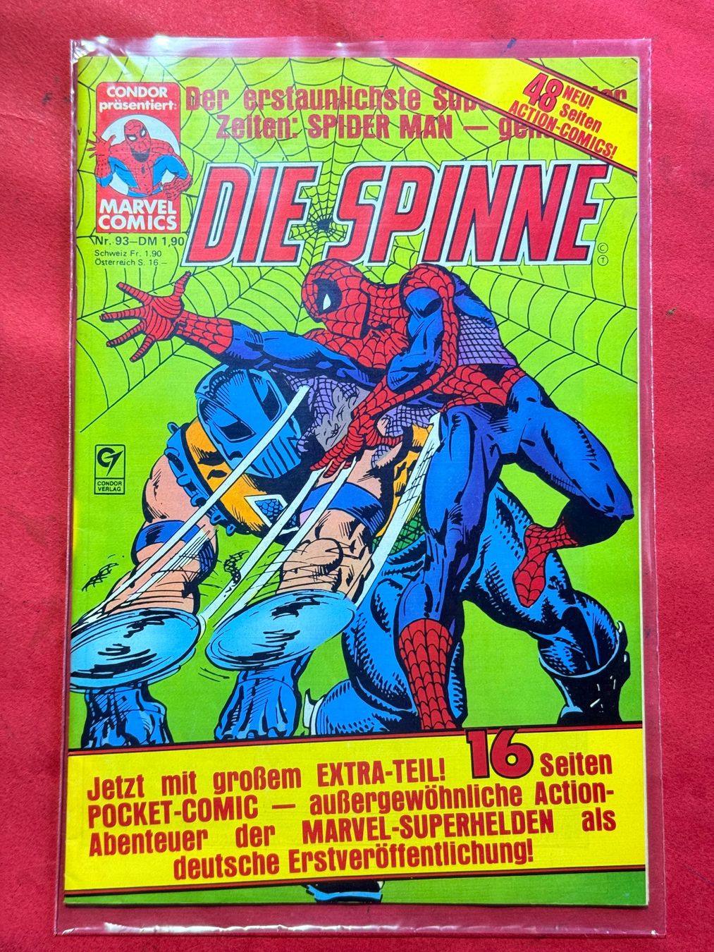 Die Spinne Nr.93 -Seltenes CONDOR Marvel Comic aus den 90ern (Neu ...