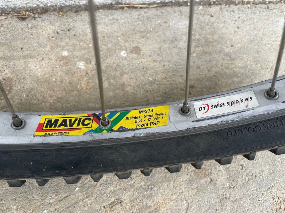 Retro MTB Vorderrad Shimano / Mavic M234 / Panaracer Smoke (Gebraucht ...