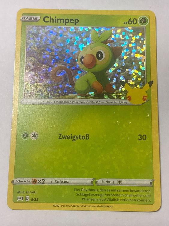 Pokemonkarte Chimpep Holo McDonalds | Kaufen auf Ricardo