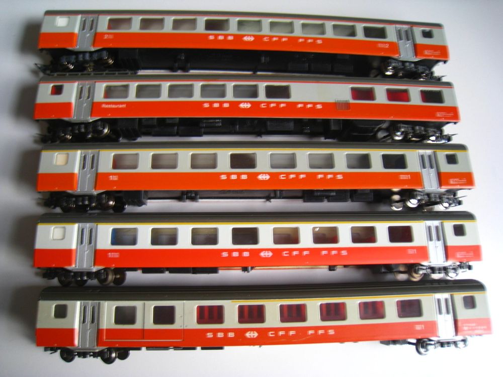 Liliput/Austria, 5 teilige SBB Swiss-Express- Komposition (Gebraucht) in Buchs ZH für CHF 238 ...