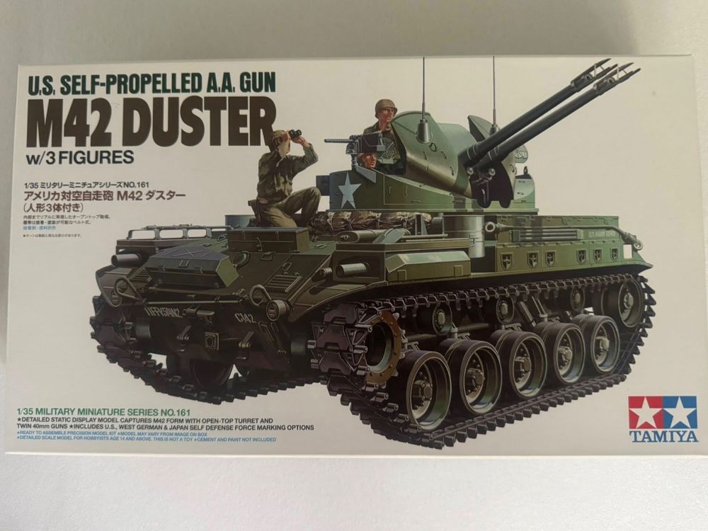 Tamiya M42 Duster w/3 figures #35161 US Army Vietnam War (Neu und ...