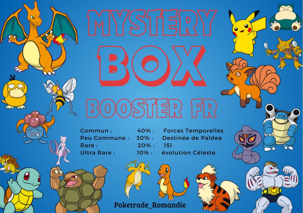 Mystery Box Pokemon Français FR Booster Boite Mystère (Neu und ...